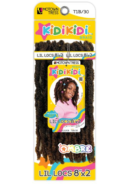 Motown Tress Kidikidi LIL LOCS 8"x2 Pre-rooped Crochet Braid (C.2LILOC – Hair Stop and Shop