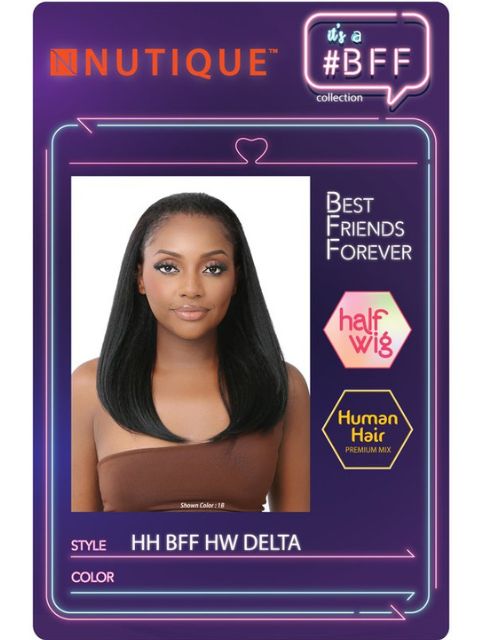 Nutique BFF Collection 100% Human Hair Mix Half Wig - HW DELTA – Hair Stop and Shop