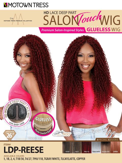 Motown Tress Salon Touch Glueless HD Lace Deep Part Lace Wig - LDP-REE ...
