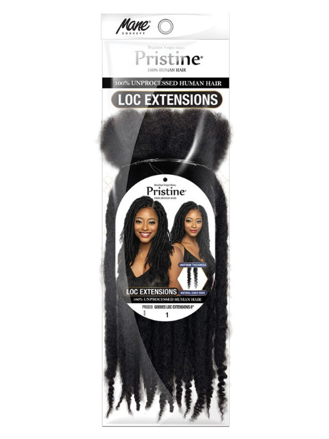 Mane Concept Pristine 100% Unprocessed Human Hair Loc Bulk Extensions ...