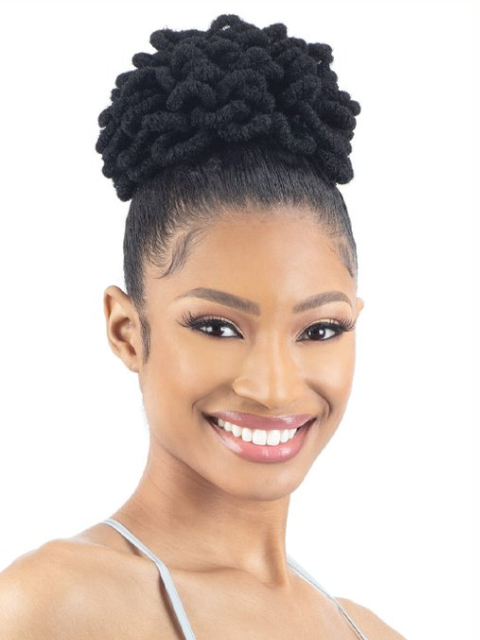 Model Model Drawstring Ponytail - LOC PETAL – Hair Stop and Shop