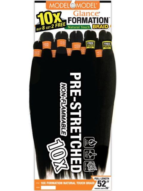 [MULTI PACK DEAL] Model Model Glance 10x FORMATION NATURAL TOUCH BRAID ...