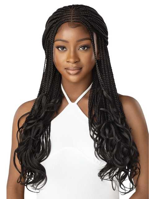 Outre Pre-Braided 4x4 Glueless Lace Front Wig - MIDDLE PART FRENCH CUR ...
