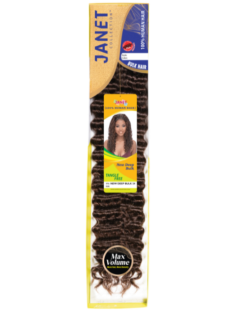 Janet Collection 100% Human Hair NEW DEEP BULK (Limited Edition) 14"-2 ...