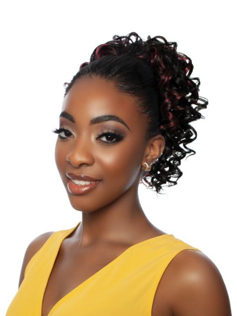 Mane Concept Brown Sugar Wrap&Tie DrawString BS SOFT BOUNCY CURL WNT 1 ...