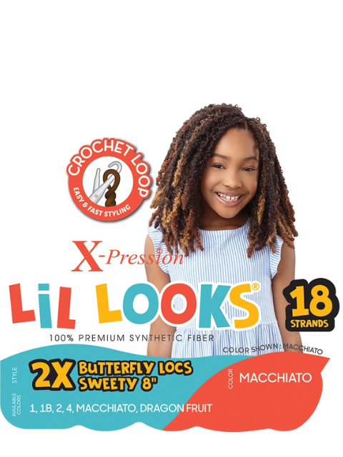 [MULTI PACK DEAL] Outre X-Pression Lil Looks 2X BUTTERFLY LOCS SWEETY ...