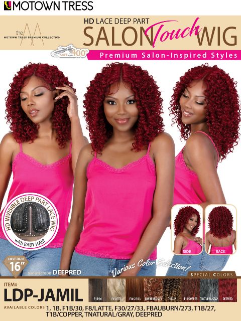 Motown Tress Salon Touch Glueless HD Lace Deep Part Lace Wig - LDP-JAM ...