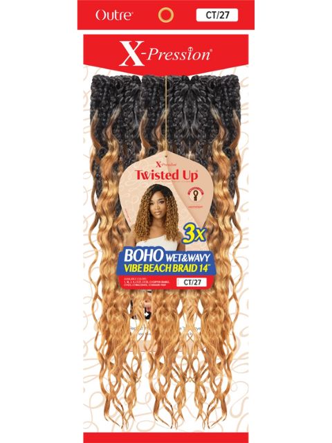 [MULTI PACK DEAL] Outre X-Pression Twisted Up Crochet Braid BOHO WET ...