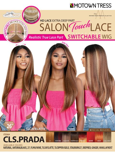 Motown Tress Salon Touch HD Lace Extra Deep Part Wig - CLS.PRADA – Hair ...