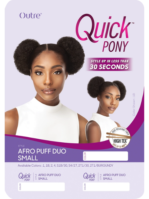 Outre Quick Pony Ponytail - AFRO PUFF SMALL – Hair Stop and Shop