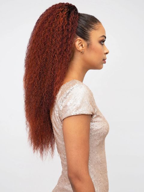 Femi Collection Premium Synthetic BLOSSOM LILAC 27" Drawstring – Hair ...