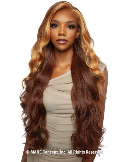 Mane Concept Brown Sugar Skin Bond Lace Pre-Cut Glueless Wig- 9x6 PRE ...