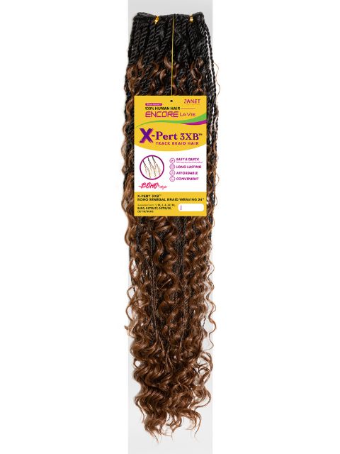 Janet Collection ENCORE LAVIE X-Pert 3XB Track Braid Hair-BOHO SENEGAL ...