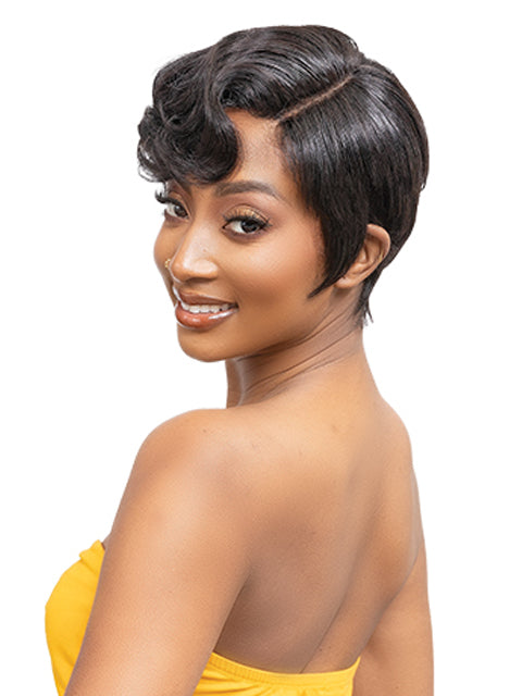 Janet Collection Lavish 100% Virgin Human Hair Deep Part Wig - ALVA *F ...