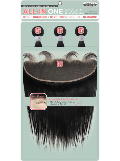Motown Tress Brazilian Virgin Human Hair 13x5 HD Invisible Lace Closur ...