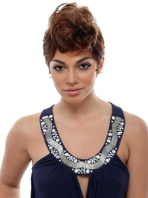 Femi Collection Pixie Cut 100% Human Hair PIXIE CUT 2"4"6" Weave – Hair ...