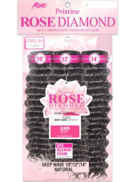 Mane Concept Pristine Rose Diamond 100% Virgin Human Hair PRD303-DEEP ...