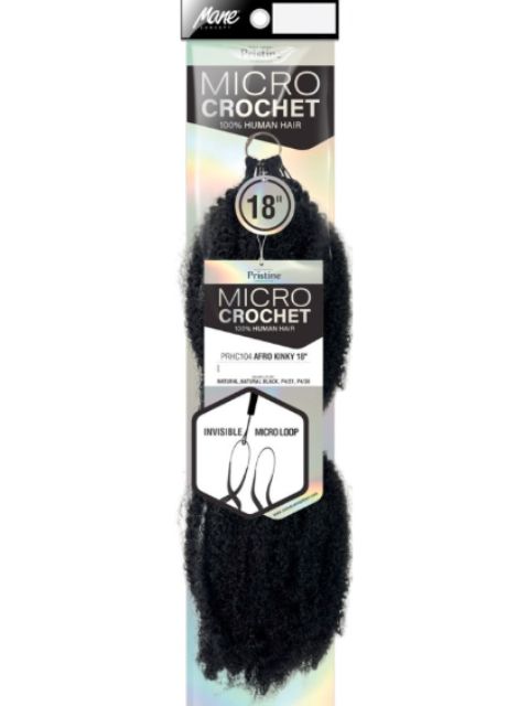 Mane Concept Micro Crochet 100% Human Hair-PRHC104-AFRO KINKY 18 ...