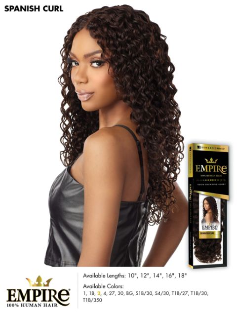 Sensationnel Empire 100% Human Hair SPANISH CURL Weave – Hair Stop and Shop