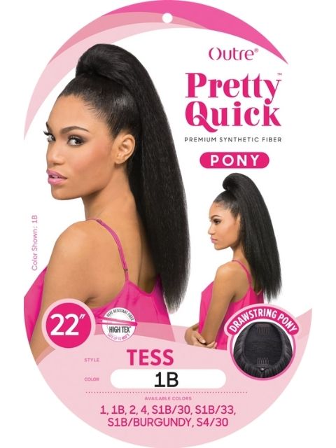 Outre Pretty Quick-Pony Drawstring Ponytail -TESS – Hair Stop and Shop