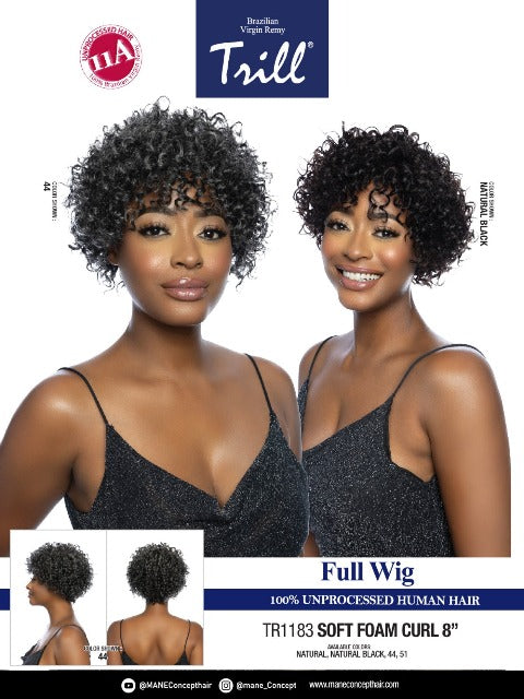 Mane Concept Trill 100% Unprocessed Human Hair Full Wig - TR1183 SOFT – Hair Stop and Shop