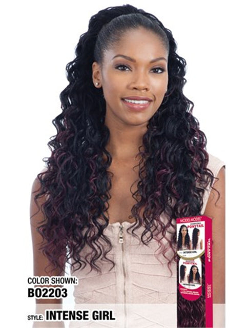 Model Model Drawstring Ponytail - INTENSE GIRL – Hair Stop and Shop