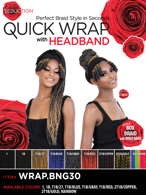 Seduction Synthetic Hair Quick Wrap Headband Wig - WRAP.BNG30 – Hair ...