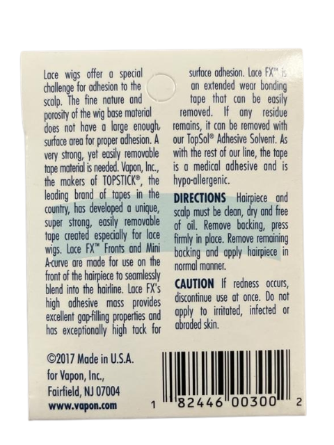 Vapon Lace FX Clear Self Adhesive Strips 30pcs – Hair Stop and Shop