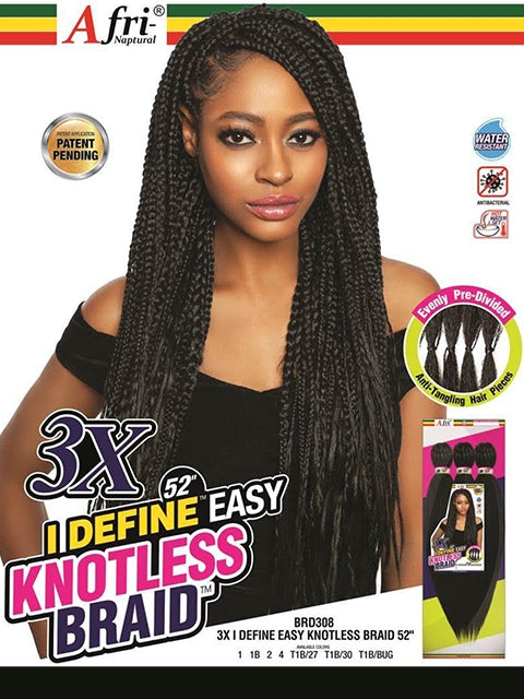Mane Concept Afri Naptural 3X I DEFINE EASY KNOTLESS Braid 52 BRD308 ...