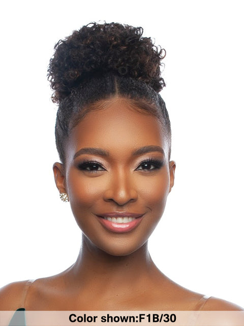 Mane Concept Pristine Queen Human Hair DrawString - PQWNT04 AFRO PUFF ...