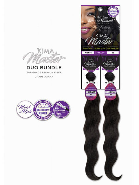 Harlem 125 Kima Master Duo Bundle Weave - NATURAL WAVE (MBN) – Hair ...