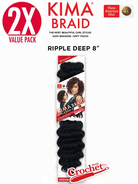 Harlem 125 Kima RIPPLE DEEP Crochet Braid 8 KRD08 (Special Colors ...